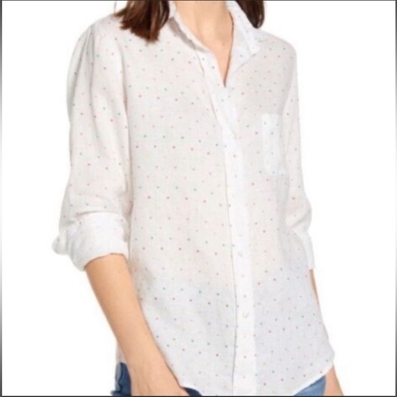 Grayson | Tops | Grayson The Hero Hearts Linen Buttondown Long Sleeve ...